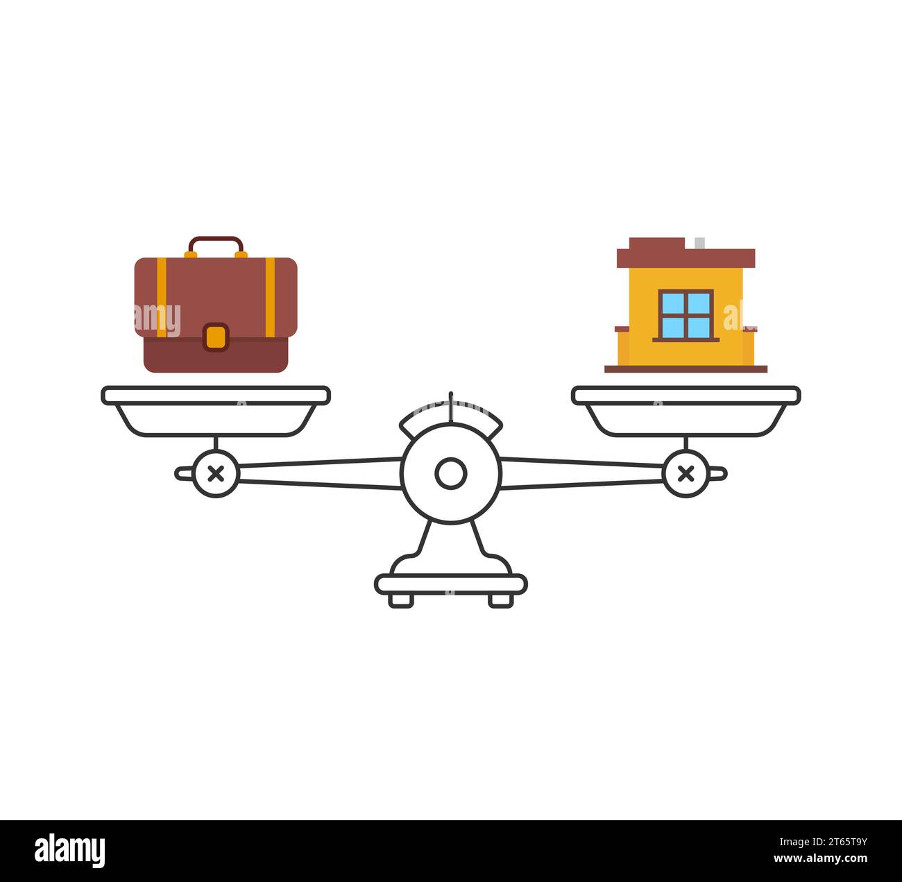 balance between family and career Stock Vector Image & Art - Alamy