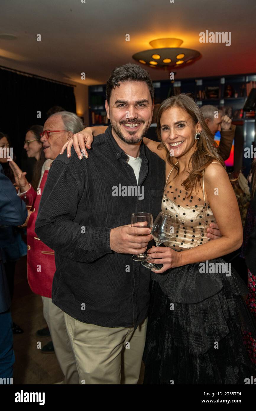 Henry Firth and Amelia Singer at wine culturist Amelia Singer's ...