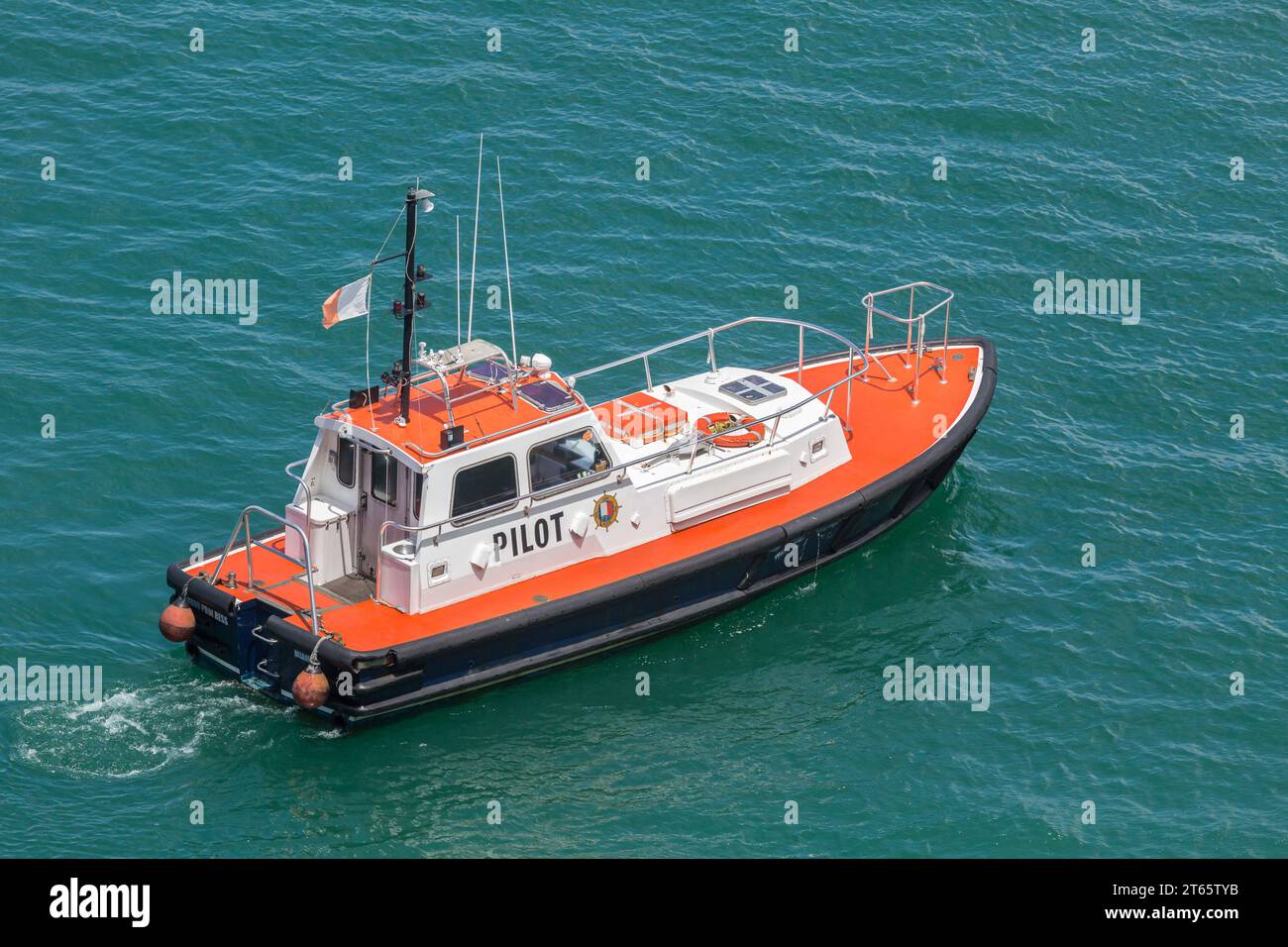 Cruise ship pilot boat in Bahia de San Juan, San Juan, Puerto Rico ...