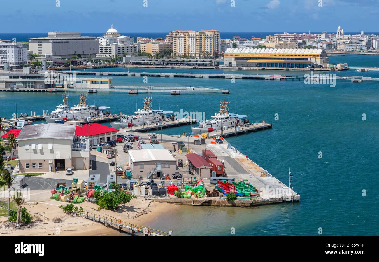 United States Coast Guard station in San Juan, Puerto Rico Stock Photo ...