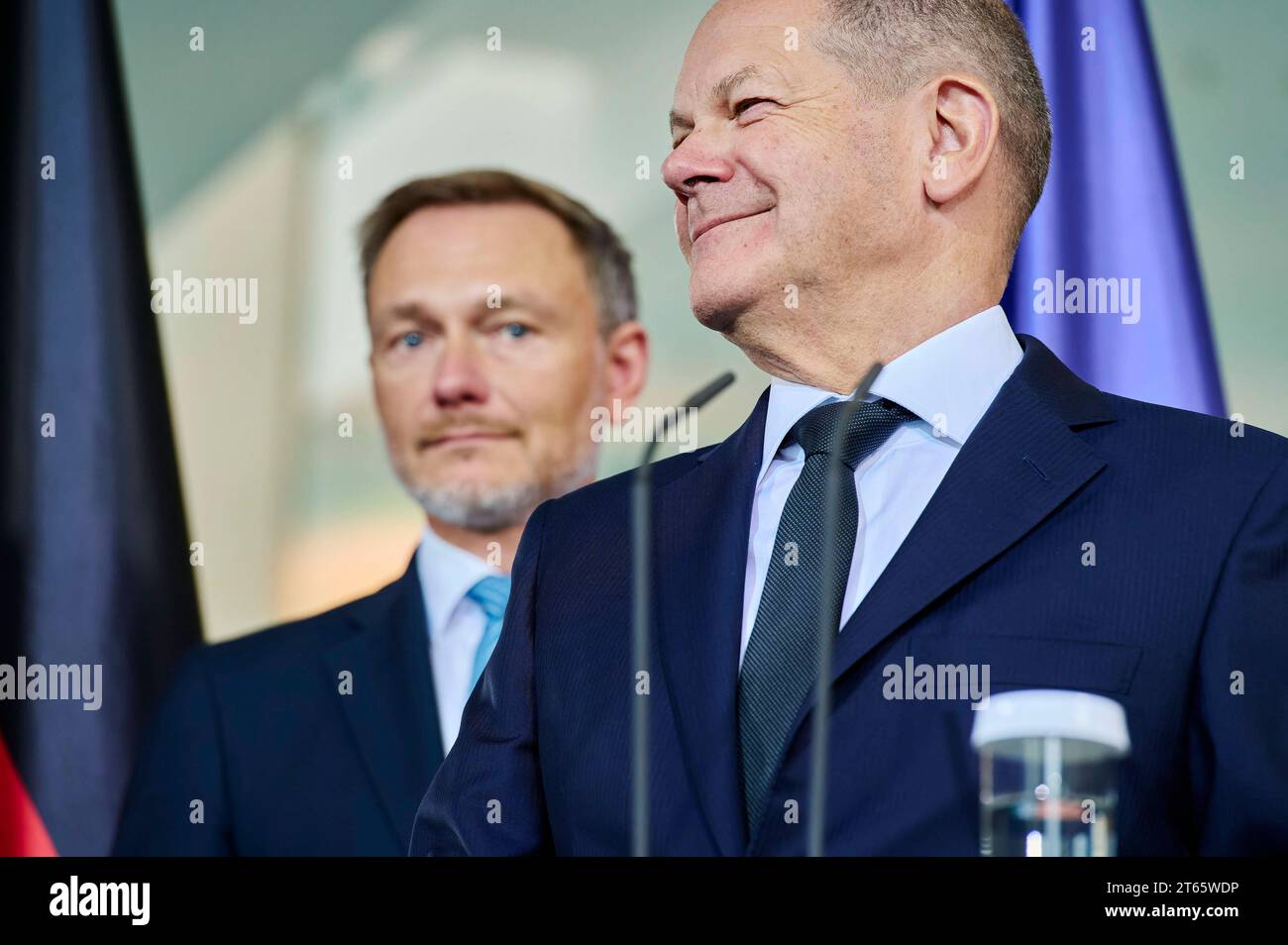 Christian Lindner Olaf Scholz Europa, DEU, Berlin, 08.11.23: v.l.n.r ...