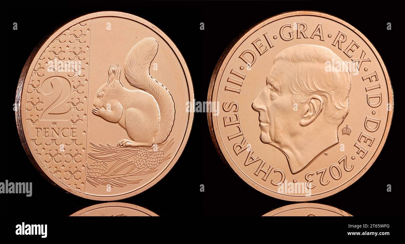 King charles 2p coin hi-res stock photography and images - Alamy