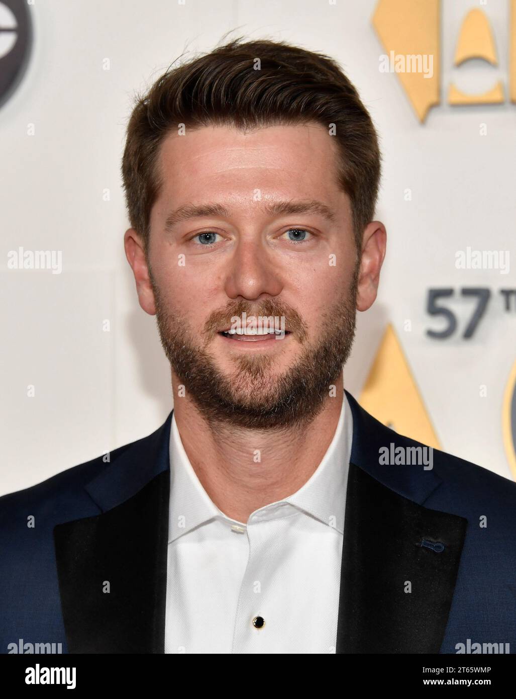 Adam Doleac arrives at the 57th Annual CMA Awards on Wednesday, Nov. 8 ...