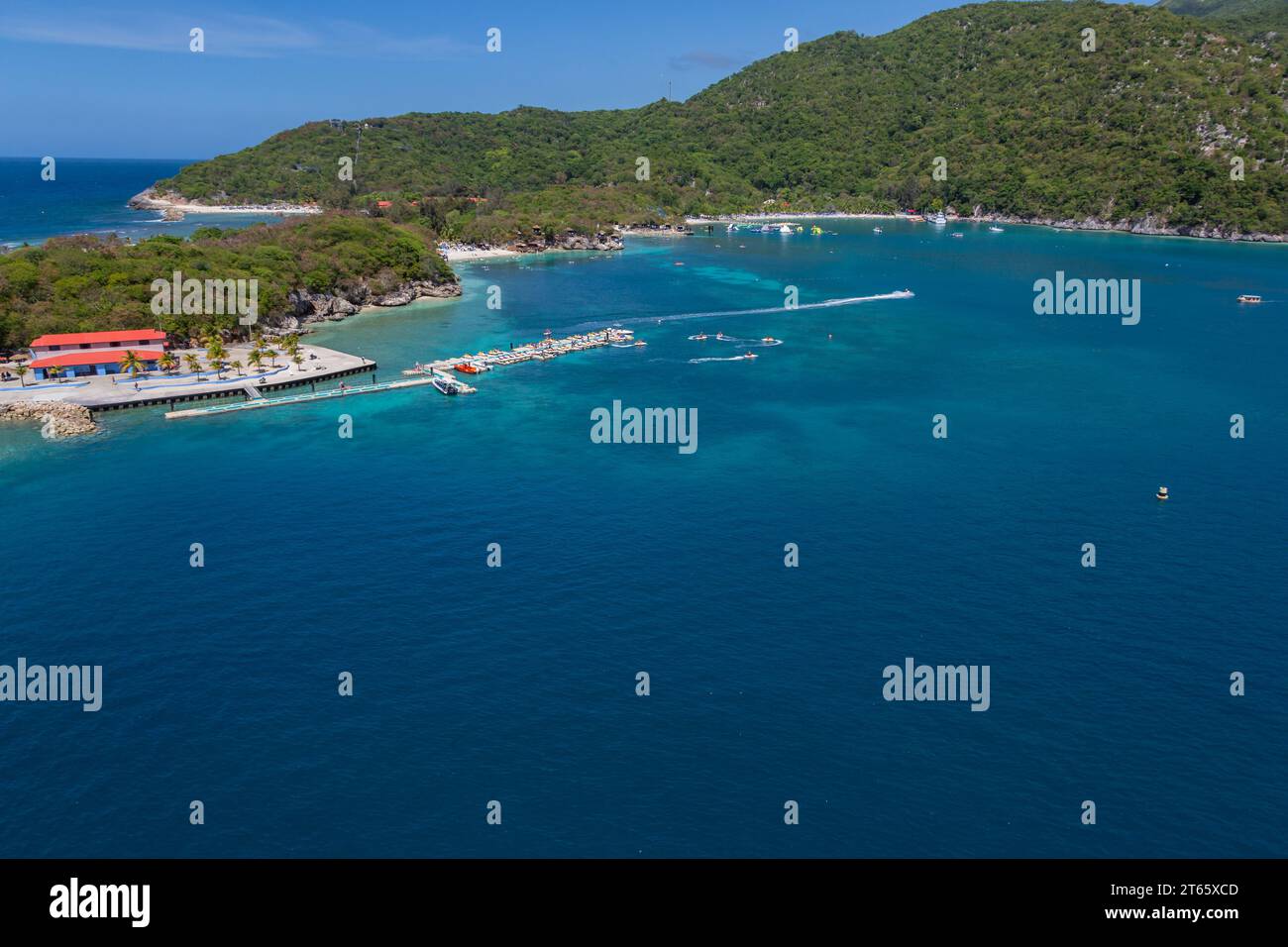 Royal Caribbean's private coastal peninsula of Labadee, Haiti Stock ...