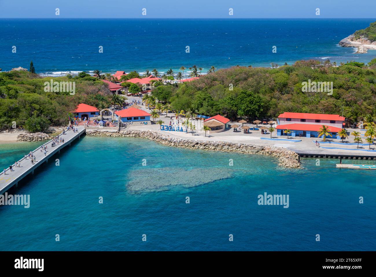 Royal Caribbean Allure of the Seas passengers returning to the ship on ...
