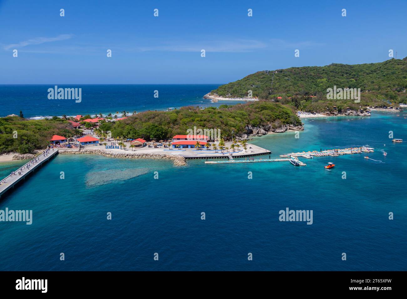 Royal Caribbean Allure of the Seas passengers returning to the ship on ...