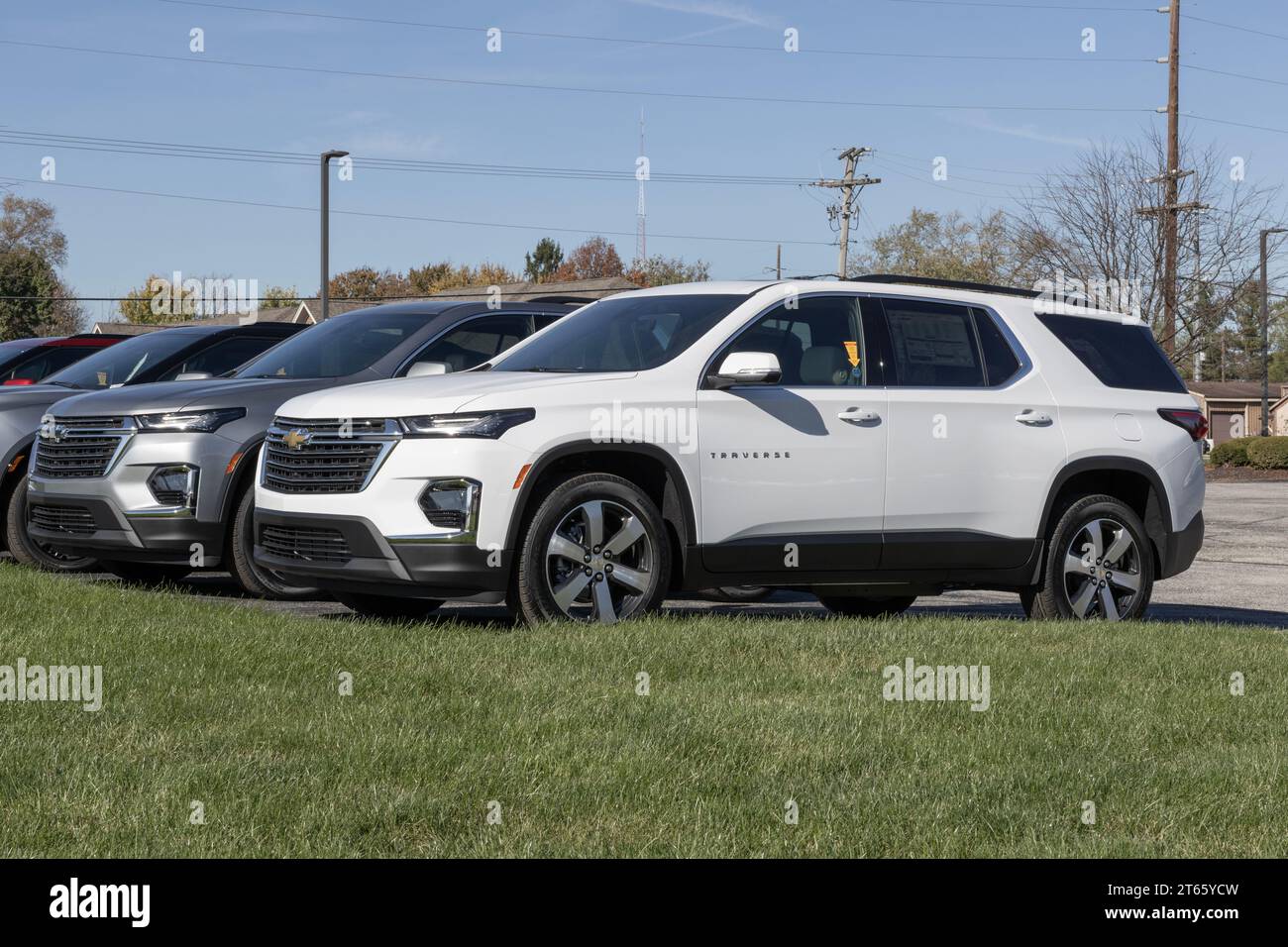 Avon - November 5, 2023: Chevrolet Traverse display at a dealership ...