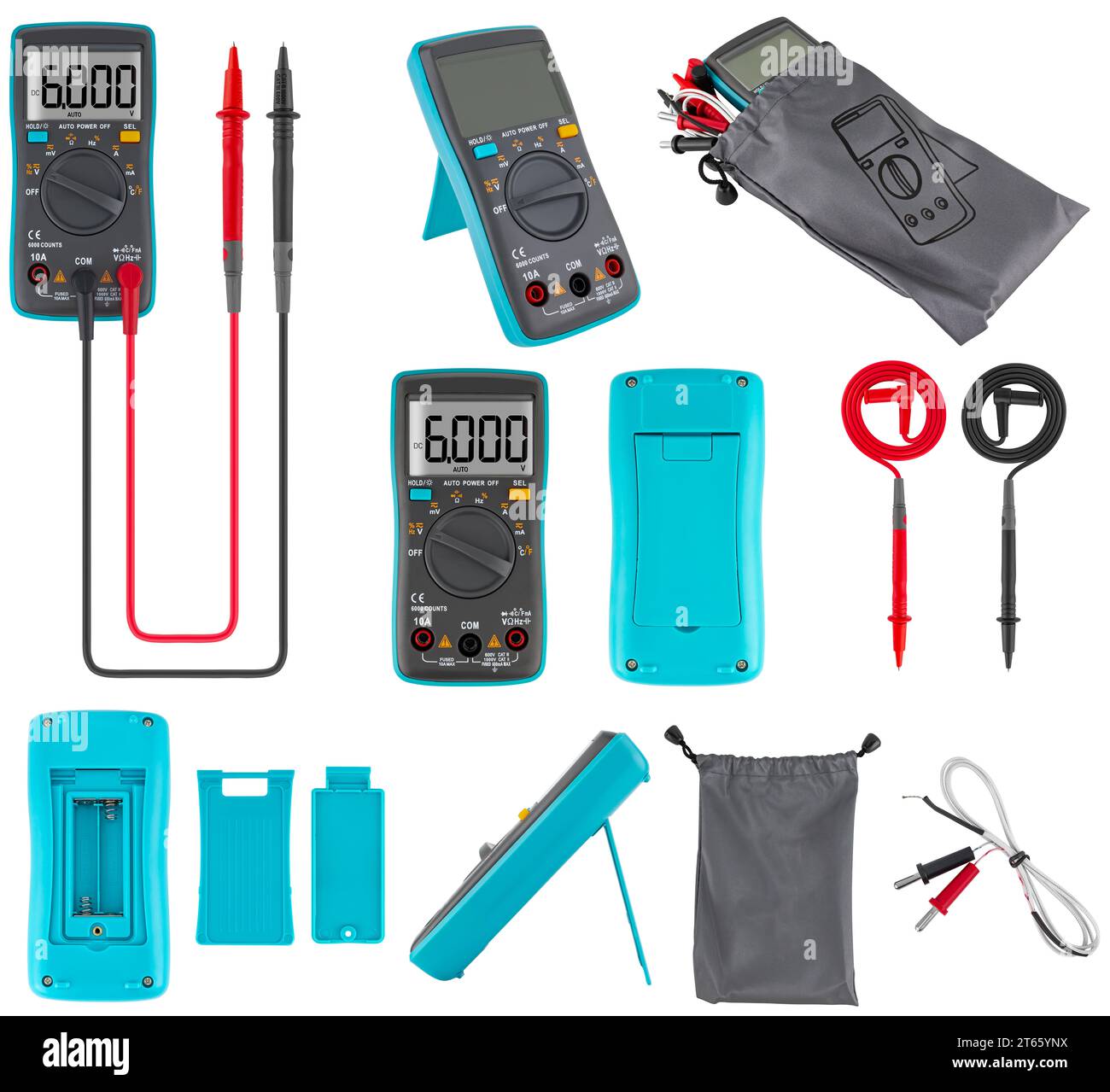 multimeter, measuring instrument of various characteristics of an ...