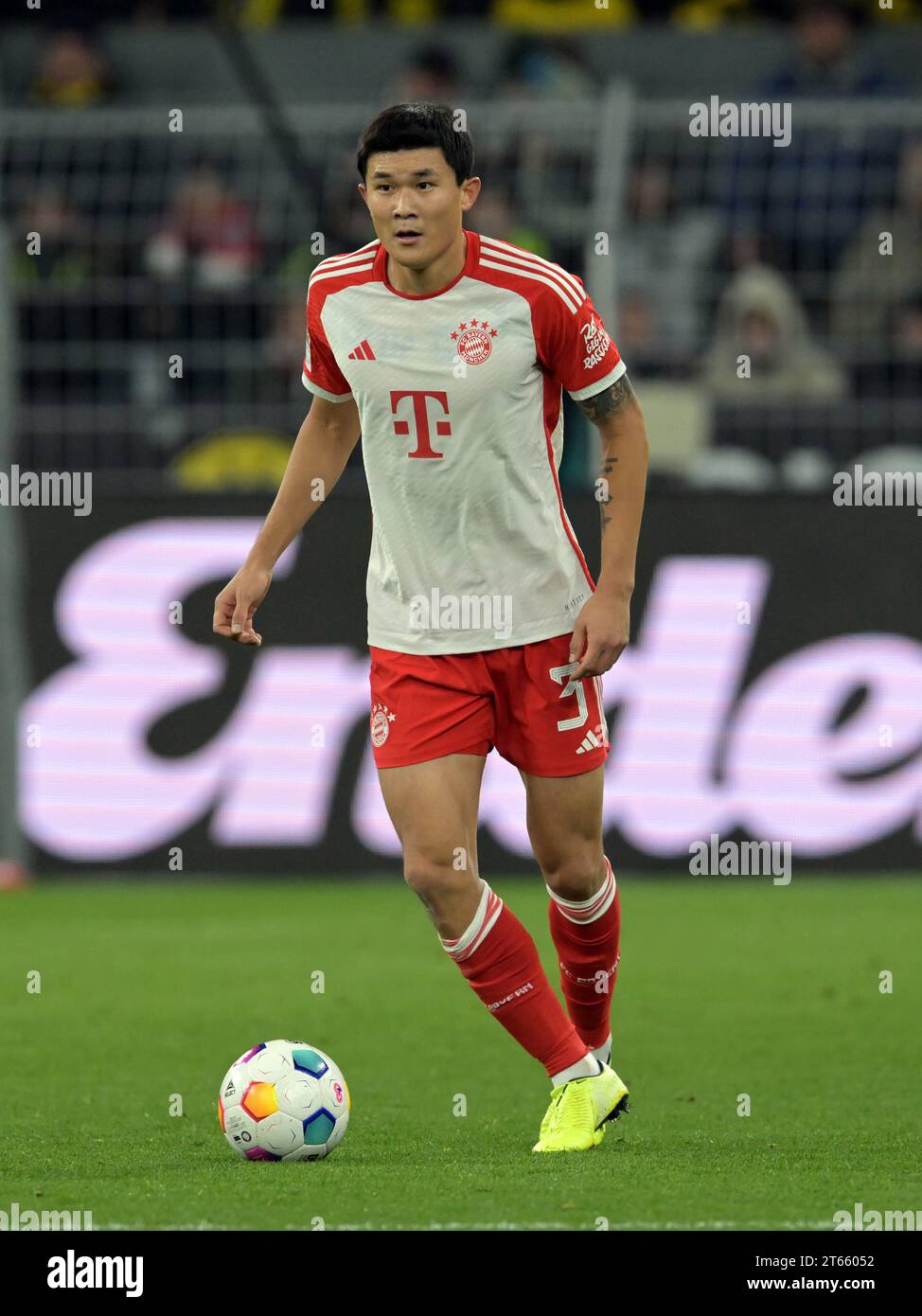DORTMUND - Minjae Kim of FC Bayern Munich during the Bundesliga match between Borussia Dortmund ...