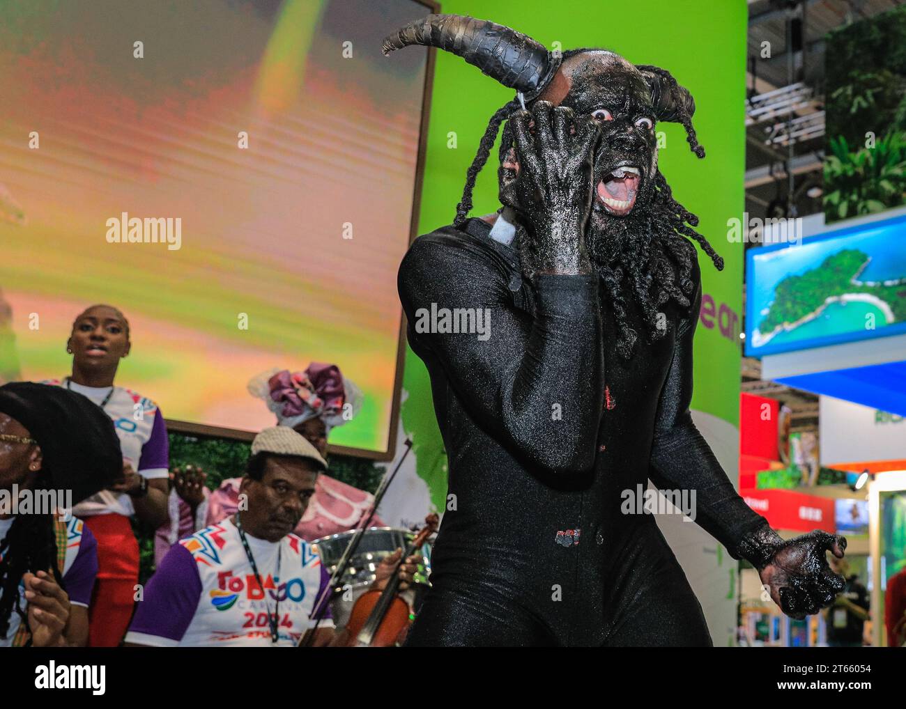 London, UK. 08th Nov, 2023. At Tobago and Beyond, a Jab Molassi (also ...