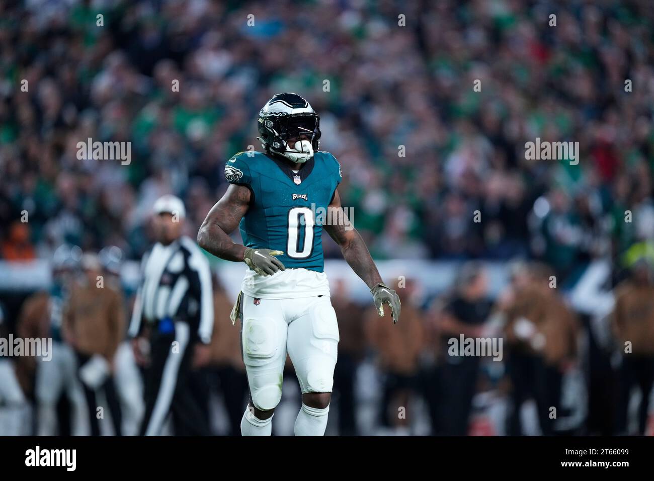 Philadelphia Eagles' D'Andre Swift in action during an NFL football ...