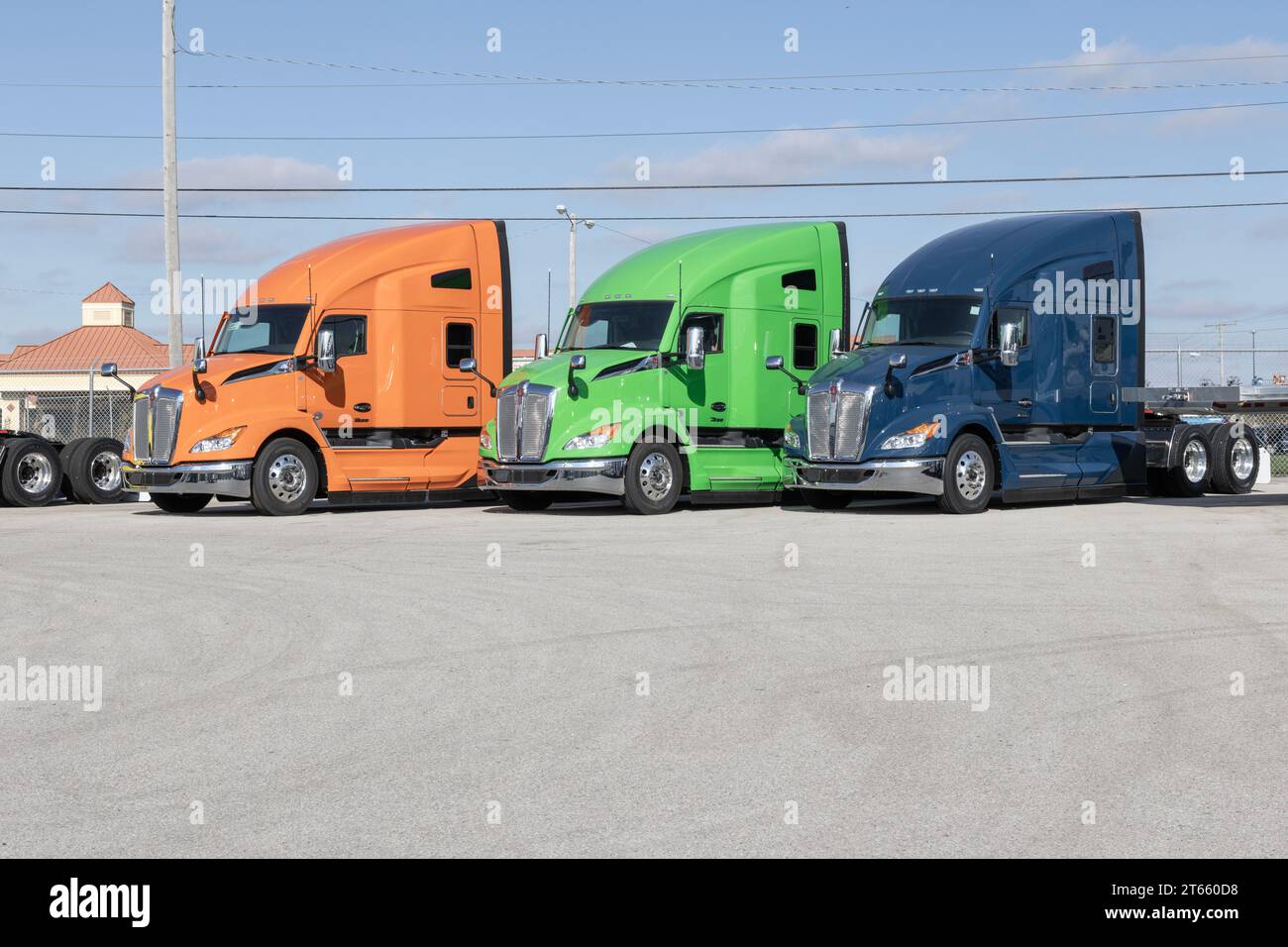 Ft. Wayne - November 7, 2023: Kenworth Semi Tractor Trailer Big Rig ...