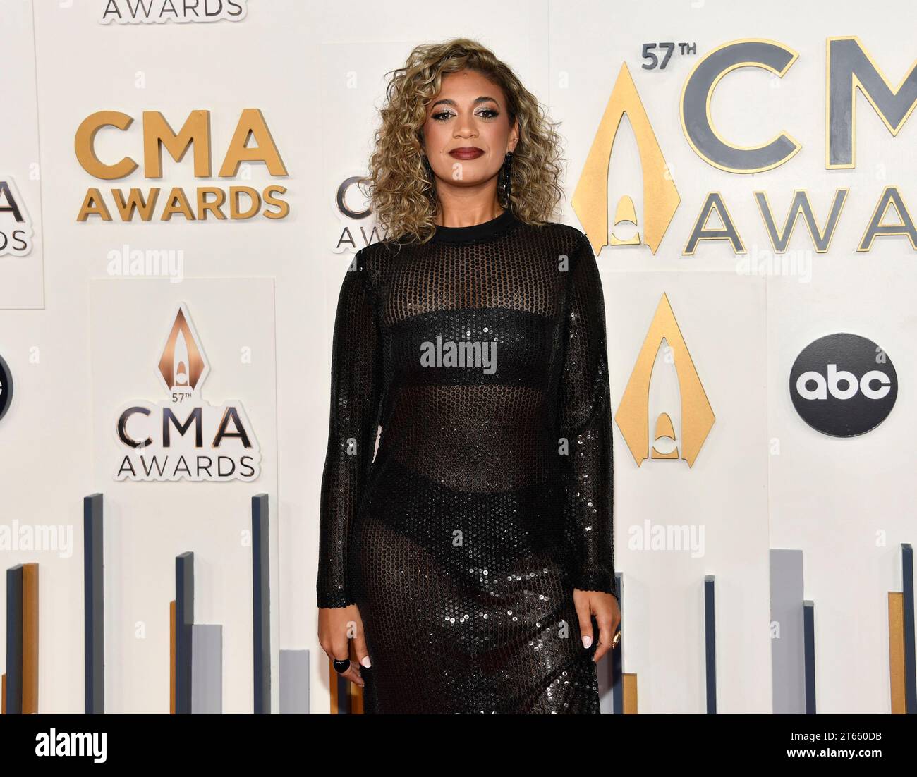 Madeline Edwards arrives at the 57th Annual CMA Awards on Wednesday ...