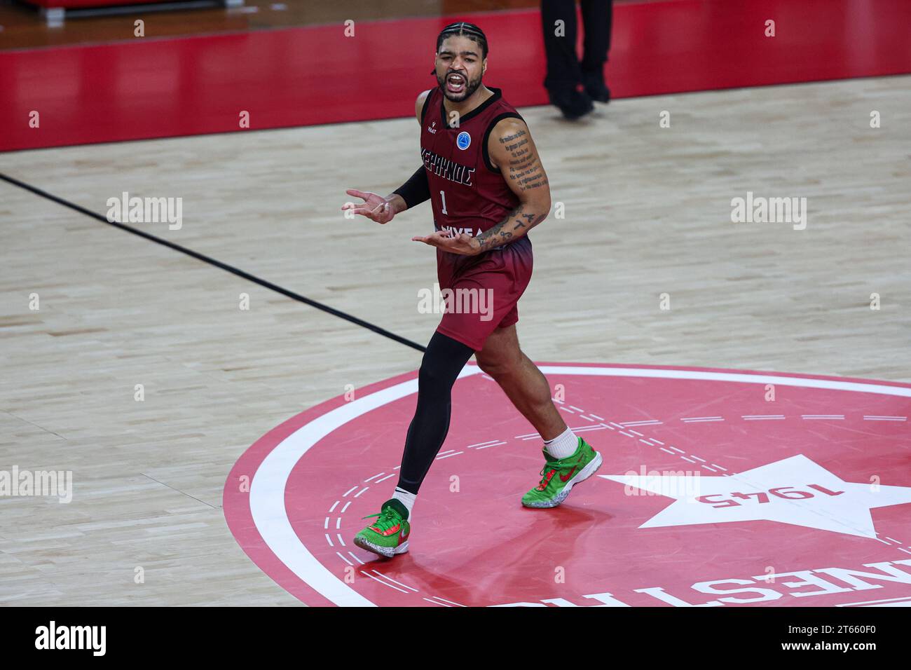 Varese, Italy. 08th Nov, 2023. Delano Spencer (Keravnos BC) during ...