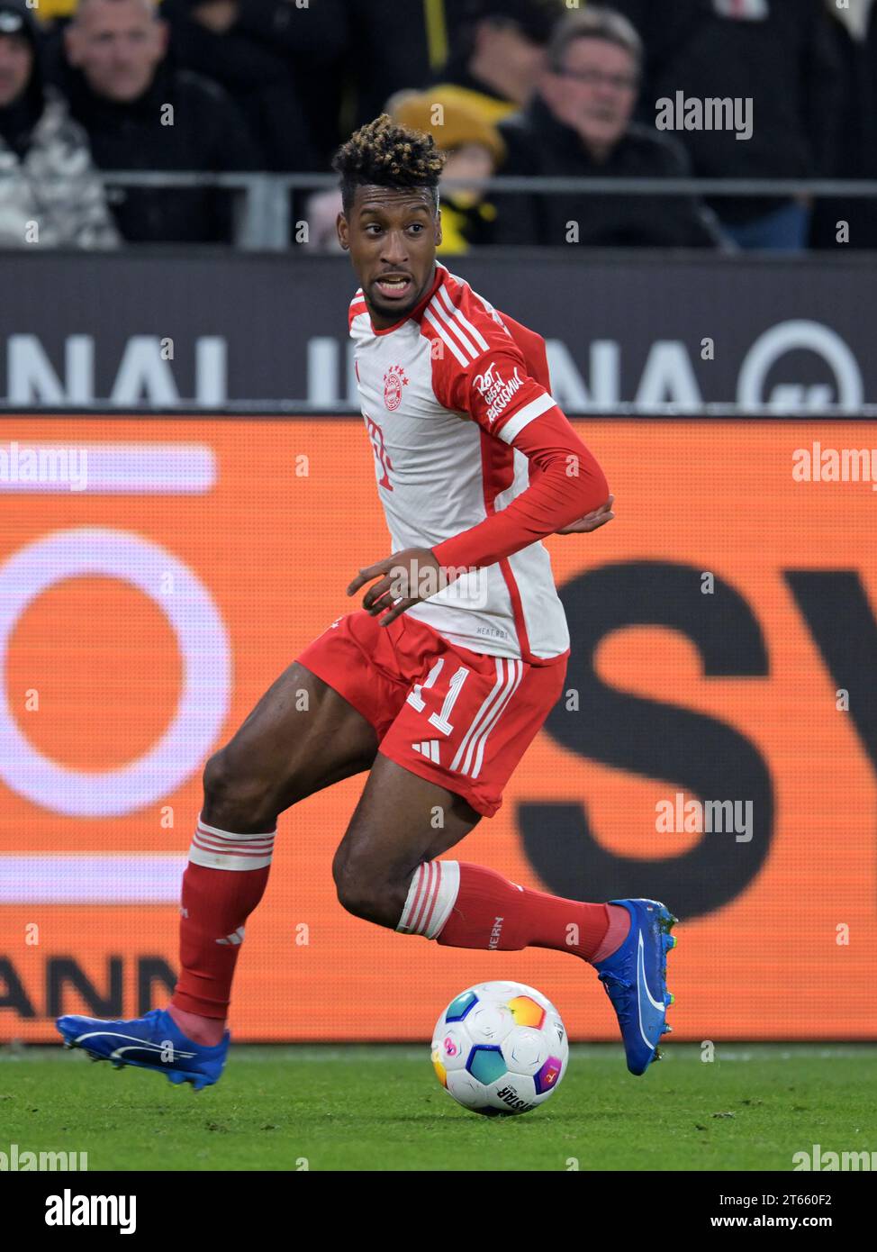 DORTMUND - Kingsley Coman of FC Bayern Munich during the Bundesliga ...