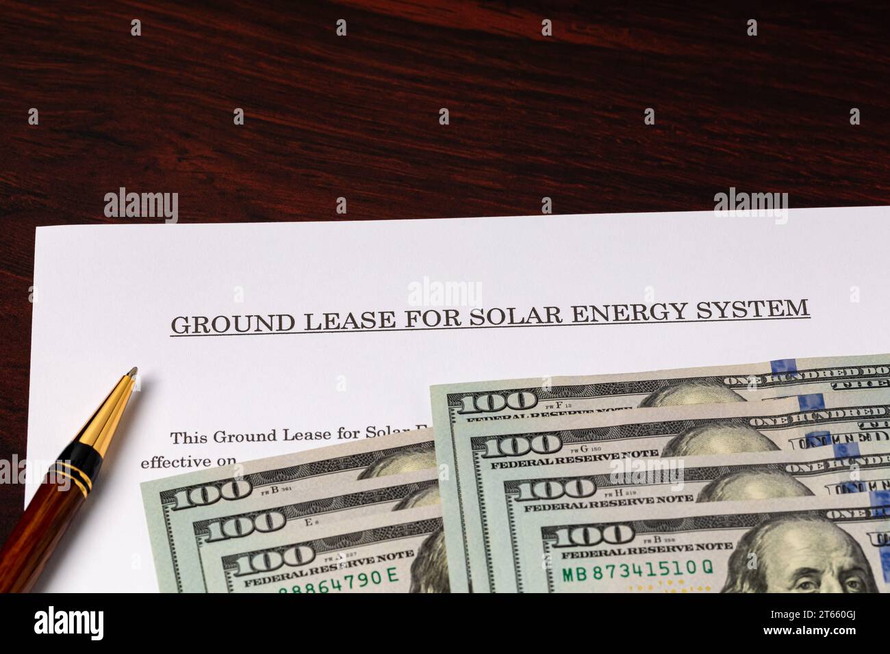 Solar energy ground lease with cash money. Solar farm contract ...