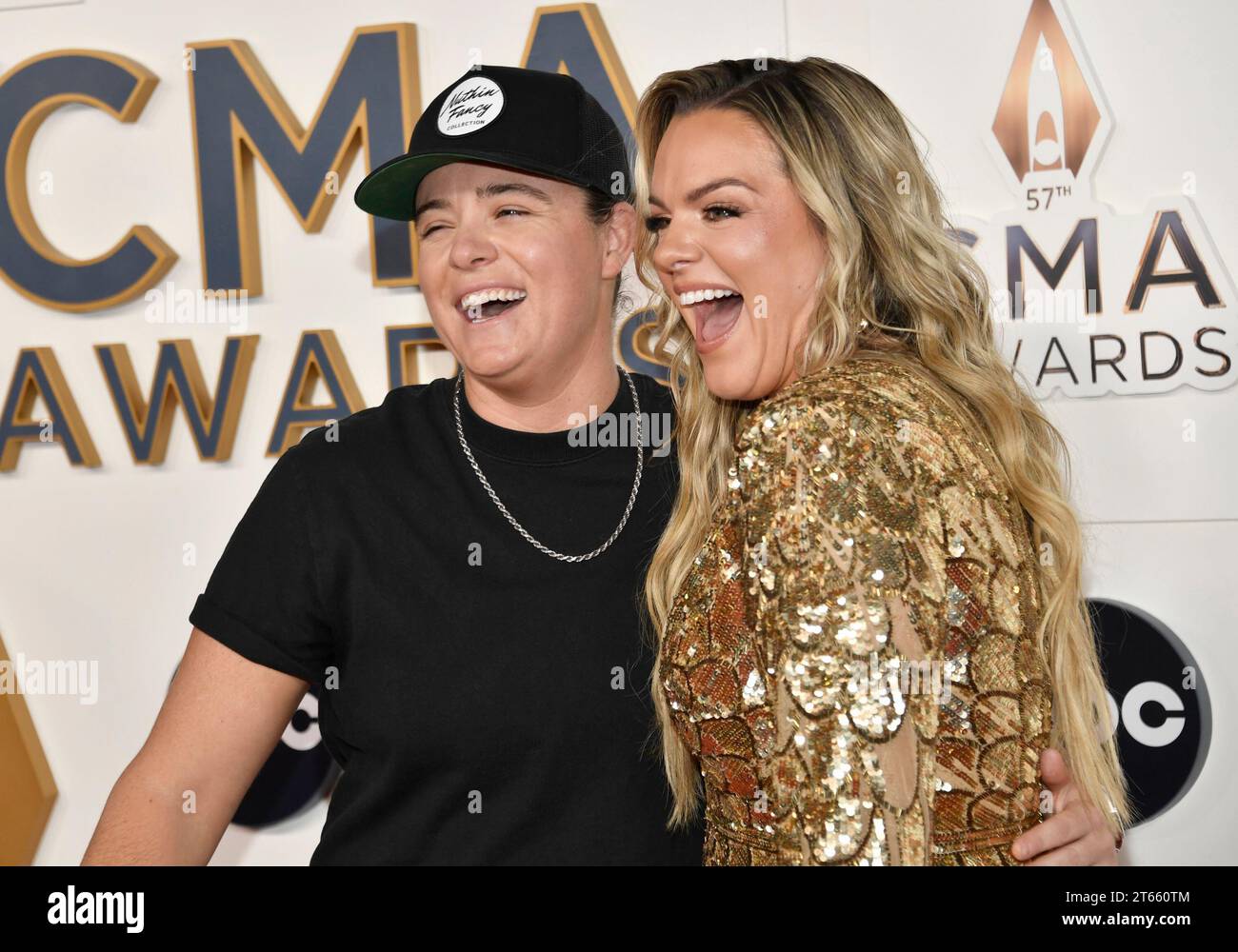 Lily Rose, left, and Daira Eamon arrive at the 57th Annual CMA Awards ...