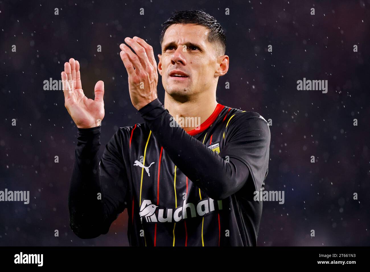 EINDHOVEN, NETHERLANDS - NOVEMBER 8: Florian Sotoca (RC Lens) looks on ...