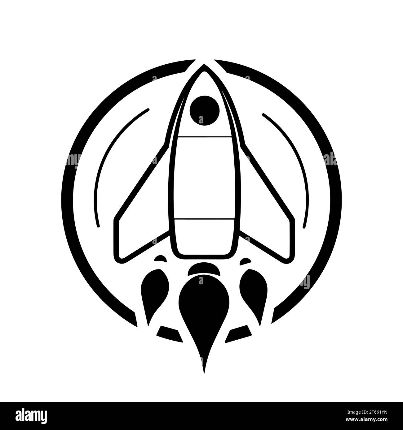 Rocket icon. Black spaceship icon isolated. Rocket launching sign ...