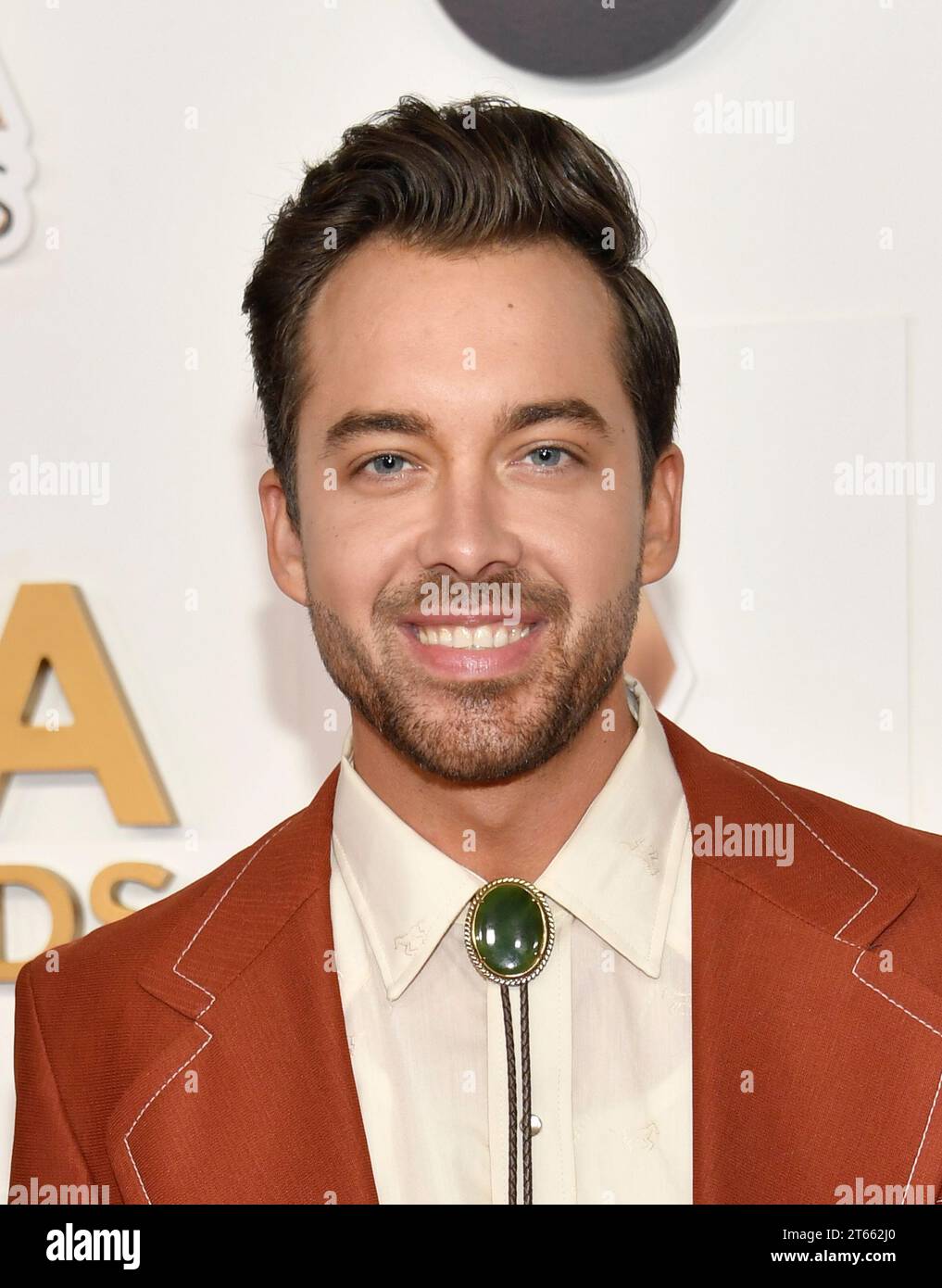 Alex Hall arrives at the 57th Annual CMA Awards on Wednesday, Nov. 8 ...