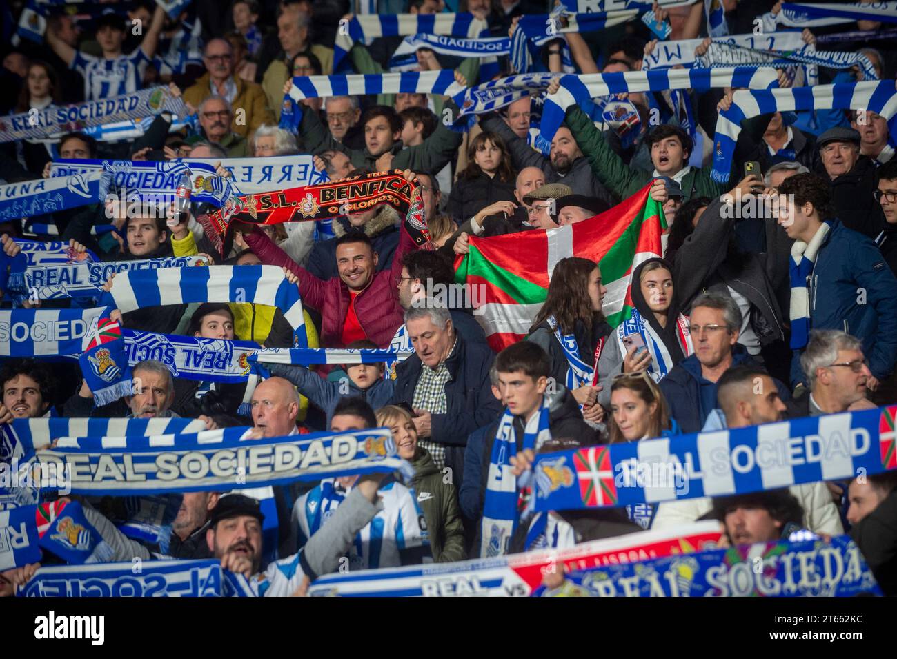 Real sociedad reale arena supporters hi-res stock photography and ...