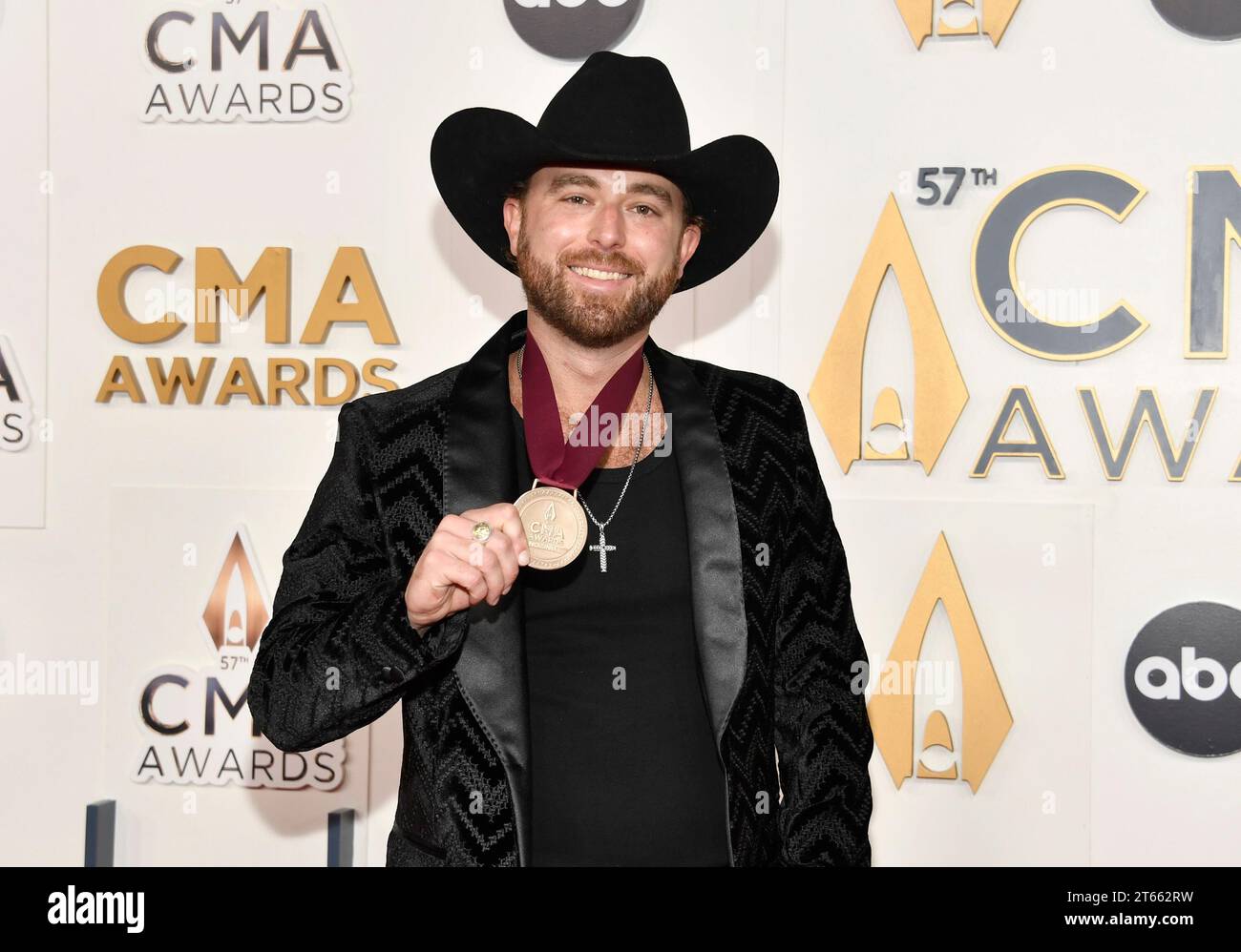 Dallas Wilson arrives at the 57th Annual CMA Awards on Wednesday, Nov ...