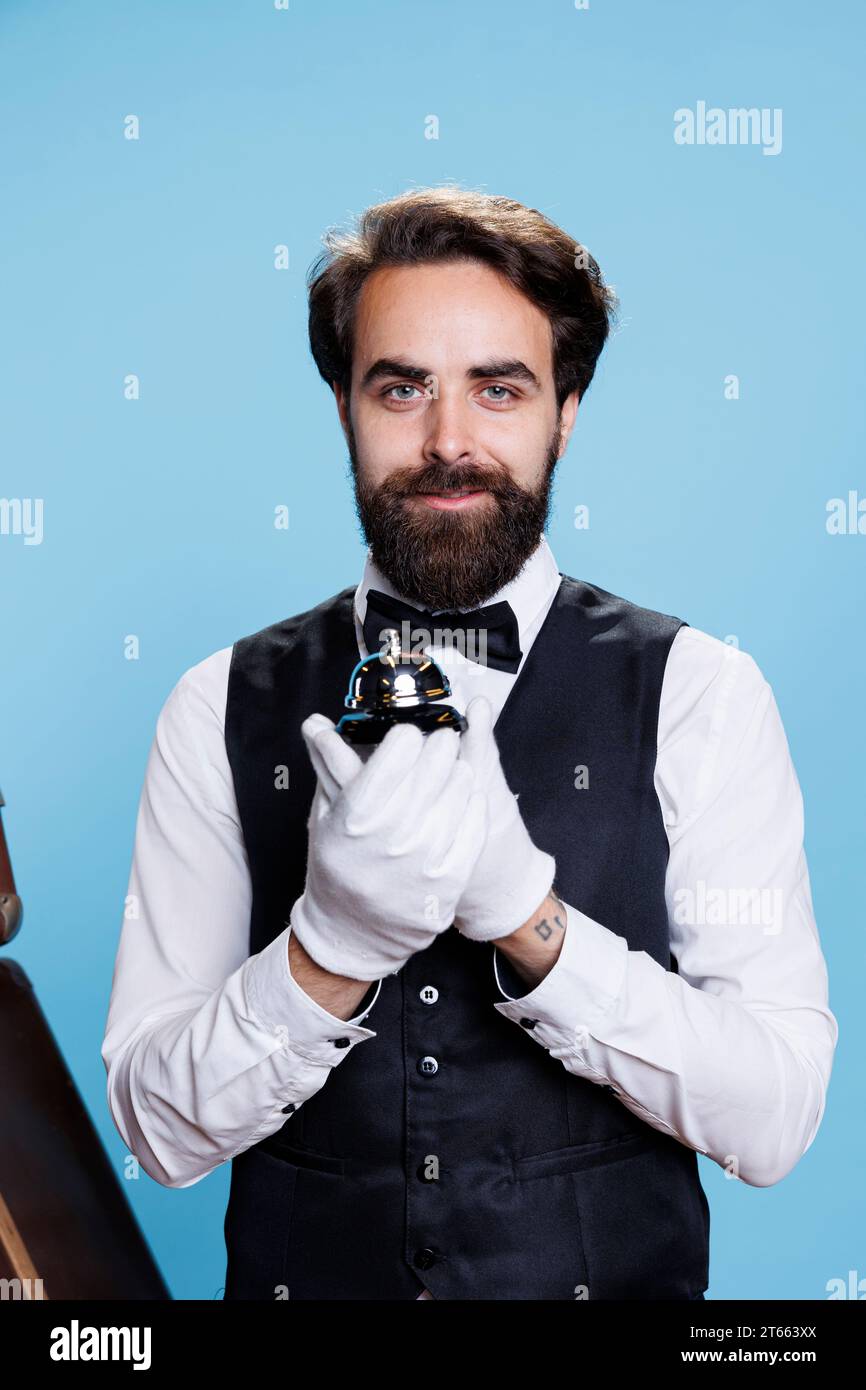 Bellhop bell hi-res stock photography and images - Alamy