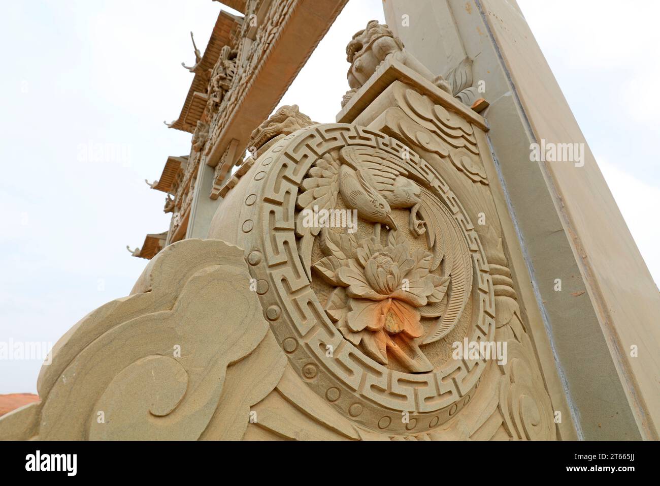 Chinese stone arch building Stock Photo - Alamy
