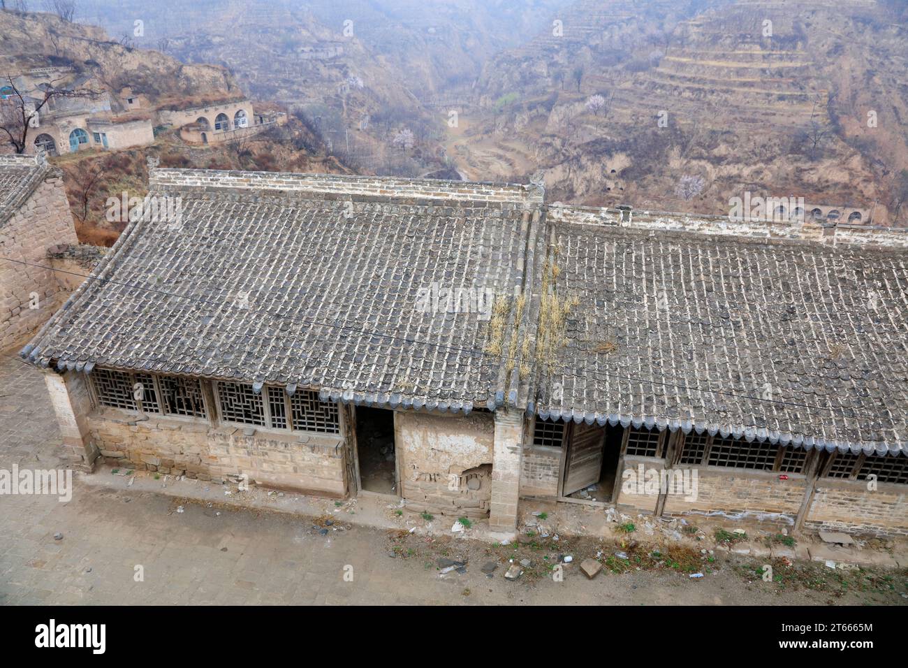 Shanxi Mountain Village Architectural Scenery in China Stock Photo - Alamy
