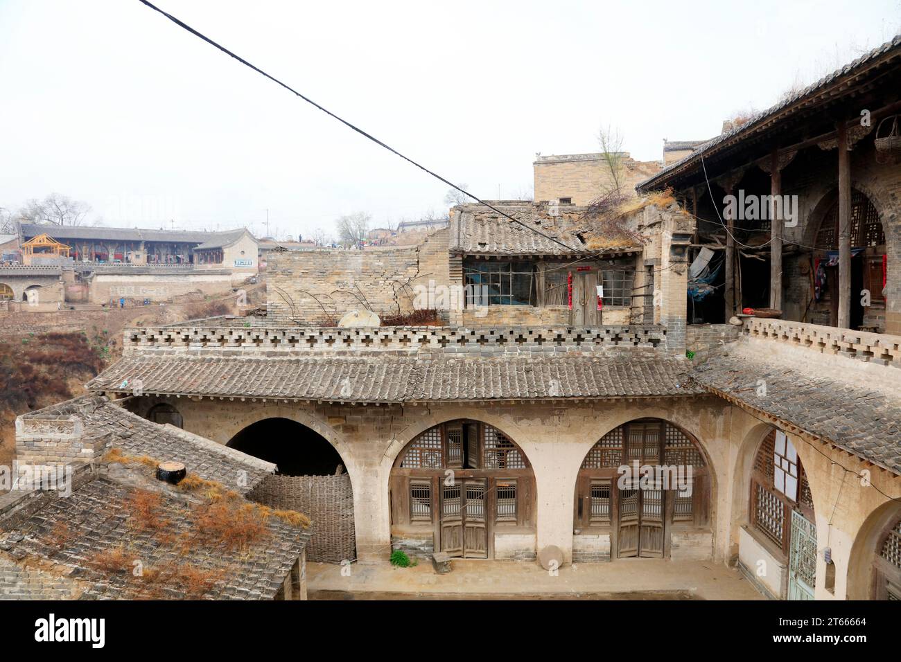 Shanxi Mountain Village Architectural Scenery in China Stock Photo - Alamy