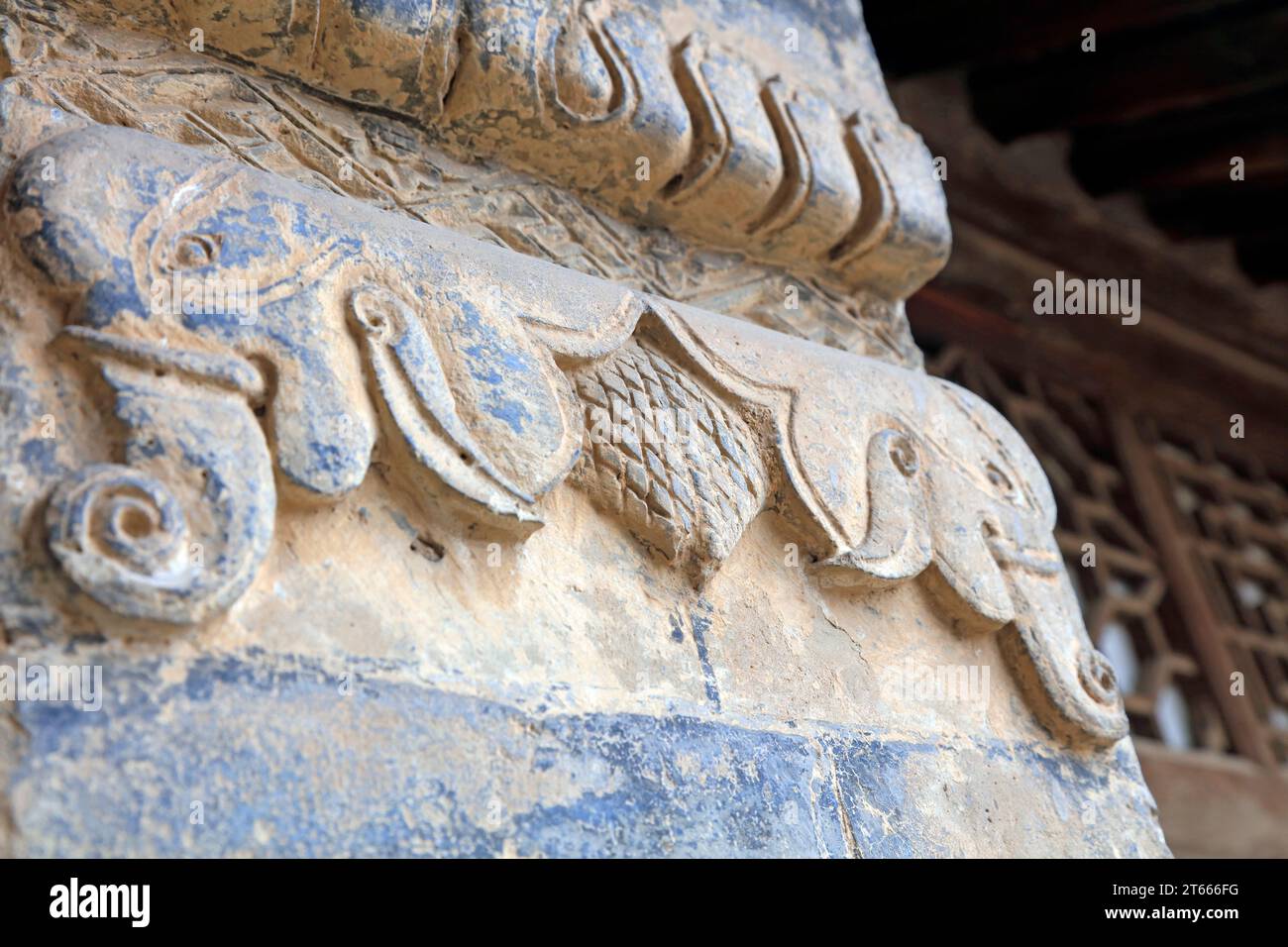 Chinese traditional brick carving Stock Photo - Alamy