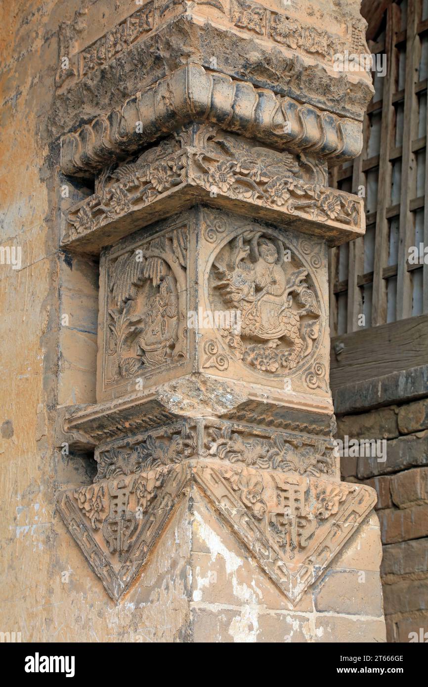 Chinese traditional brick carving Stock Photo - Alamy