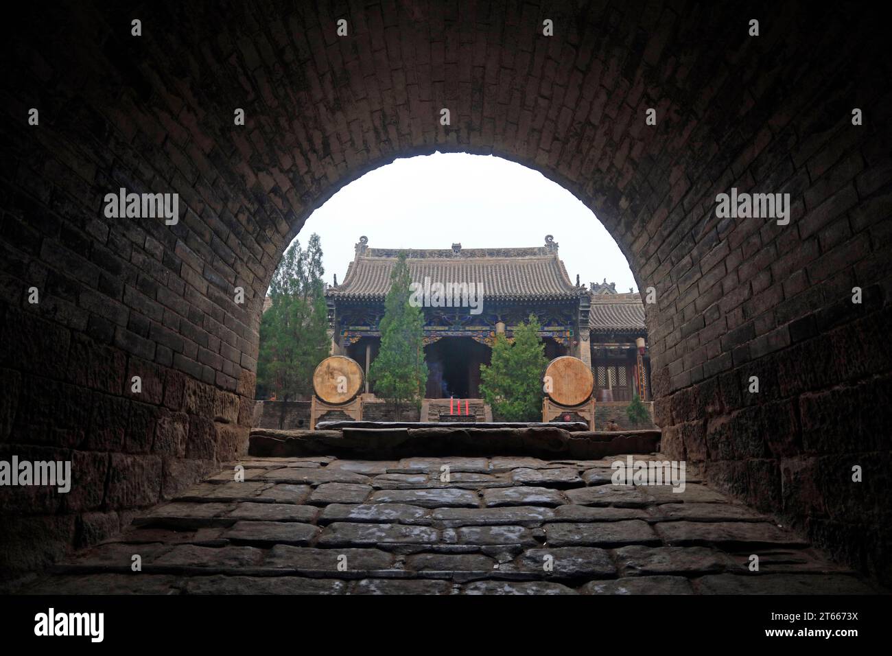 Architectural Scenery of Ancient Chinese Temples Stock Photo - Alamy