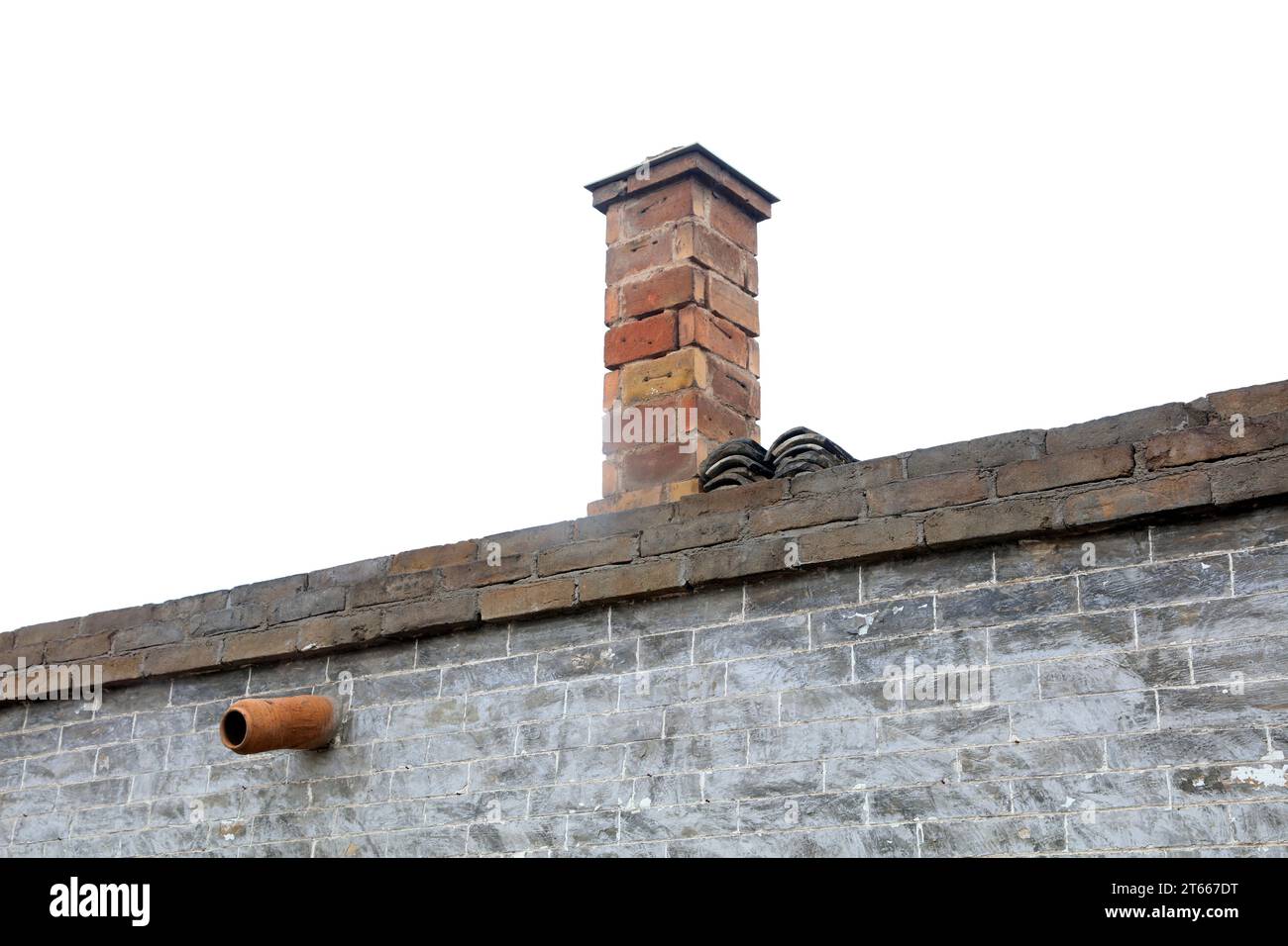 A chimney on the roof Stock Photo - Alamy