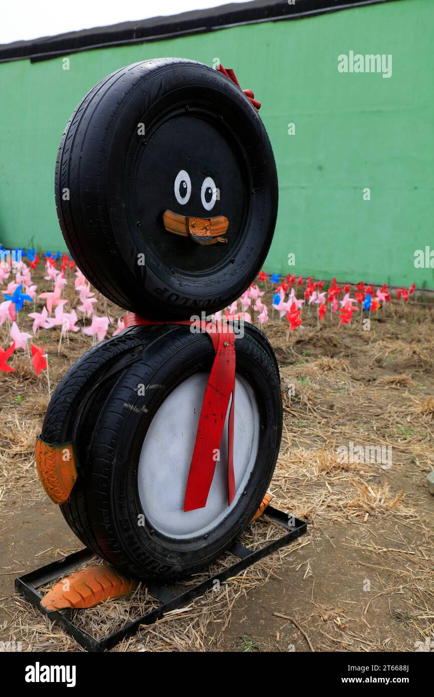 Car tires cartoon images Stock Photo - Alamy