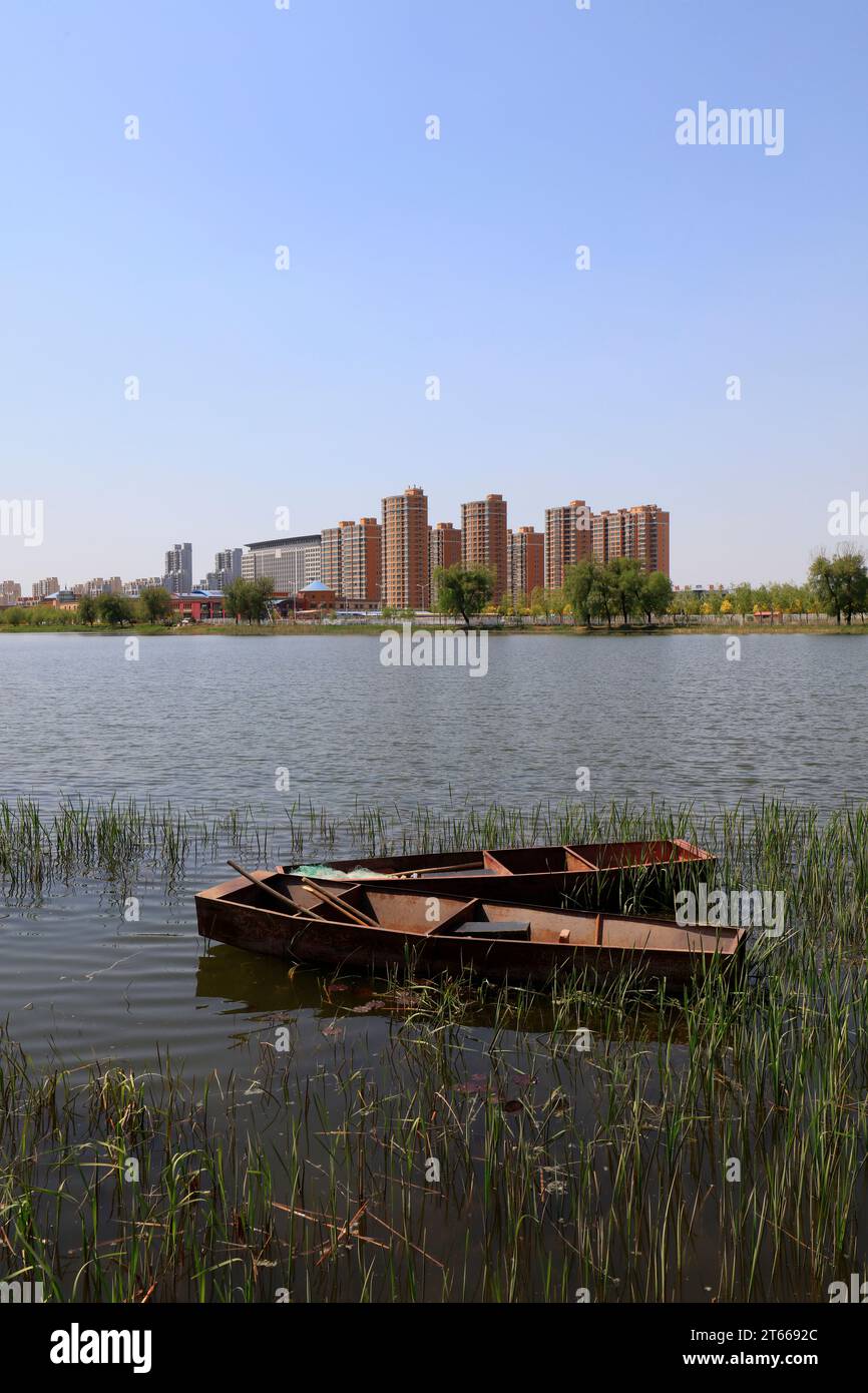 Waterfront City Scenery, China Stock Photo - Alamy