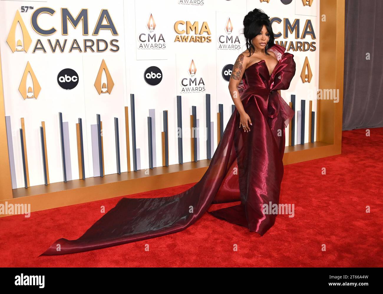 Nashville, USA. 08th Nov, 2023. K. Michelle arriving to the 57th Annual ...
