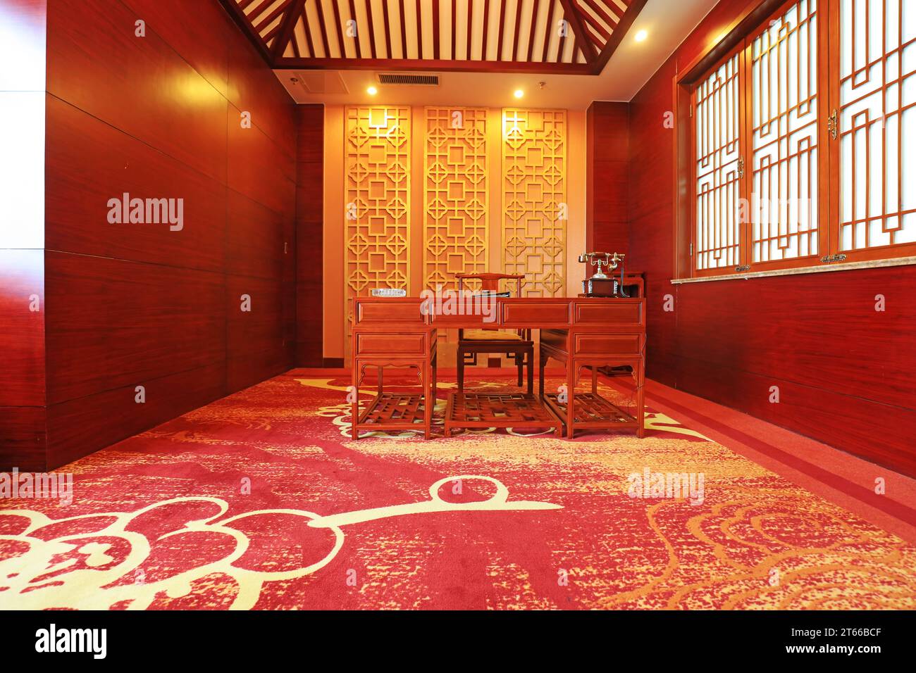 Chinese style hotel rooms, close-up photos Stock Photo - Alamy