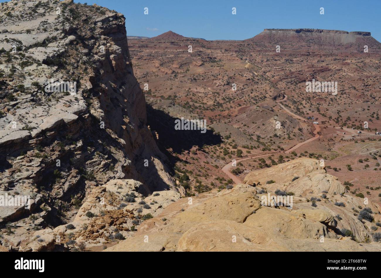The rugged contours of the San Rafael Swell in South Central Utah ...
