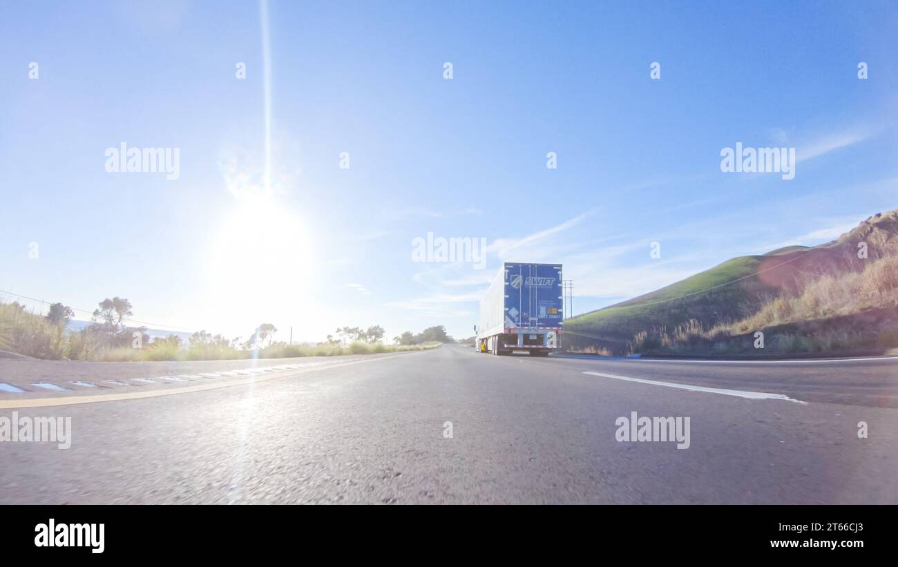 Daytime Journey on HWY 101 Near California Coast Stock Photo - Alamy