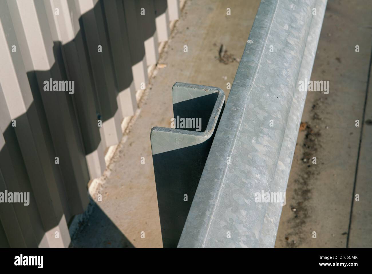 detail of the guard rail, anti-corrosion galvanized material ...