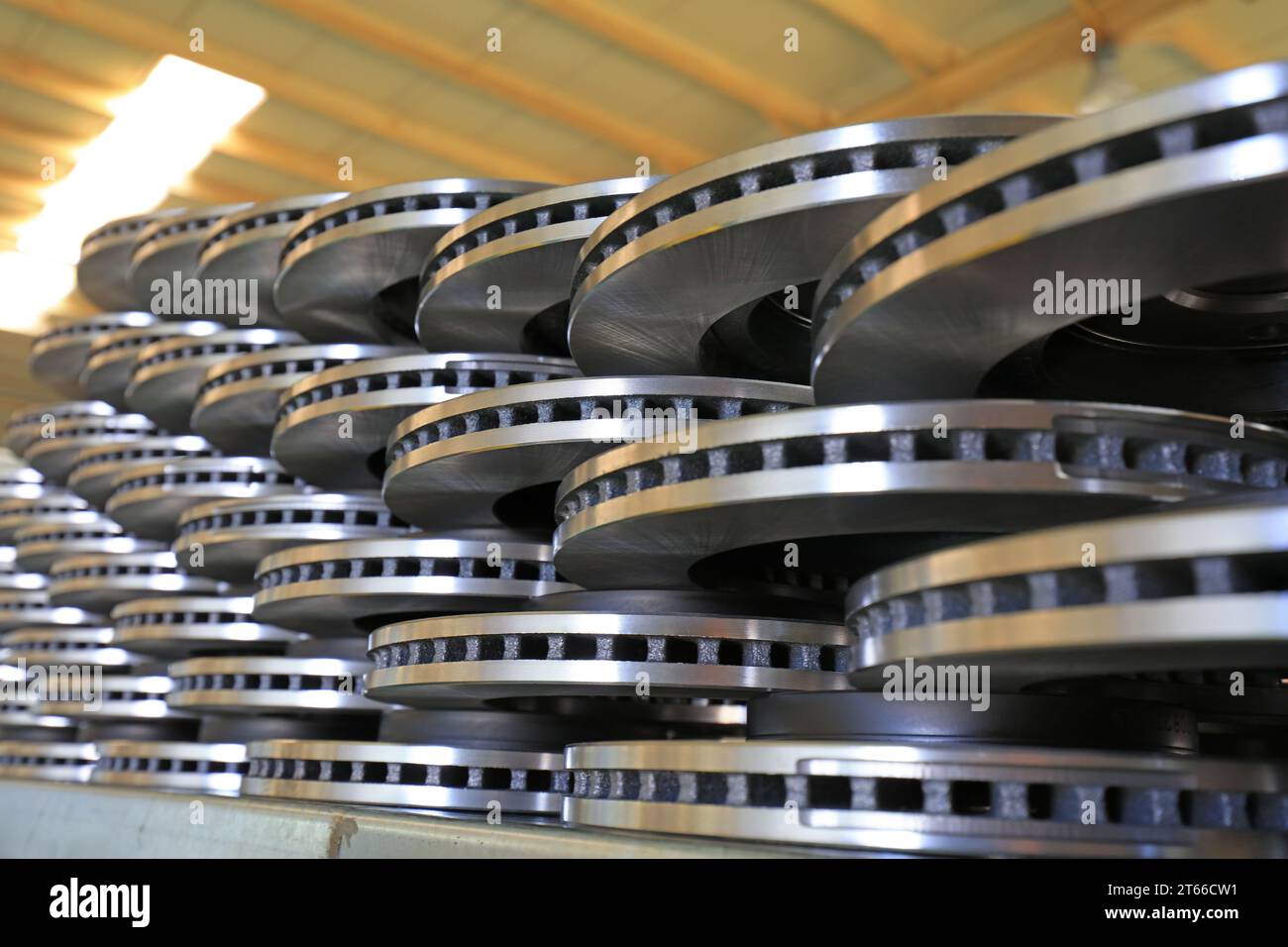Brake disc on the production line Stock Photo - Alamy