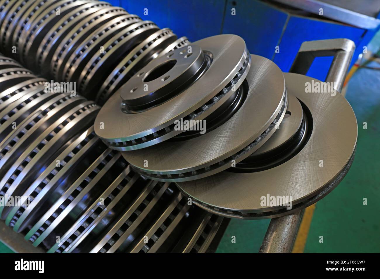 Brake disc on the production line Stock Photo - Alamy