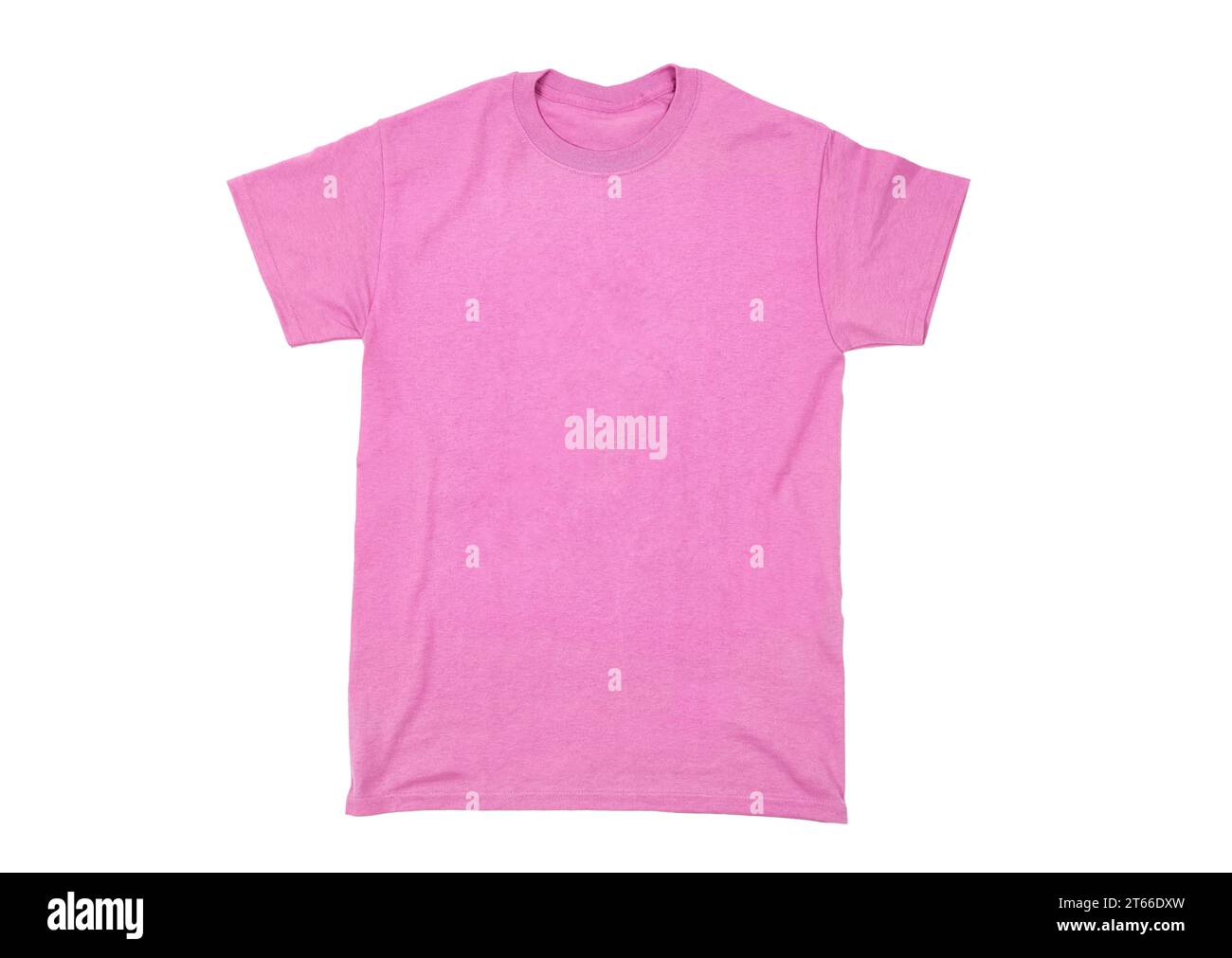 Pink T-shirt blank white background Stock Photo - Alamy
