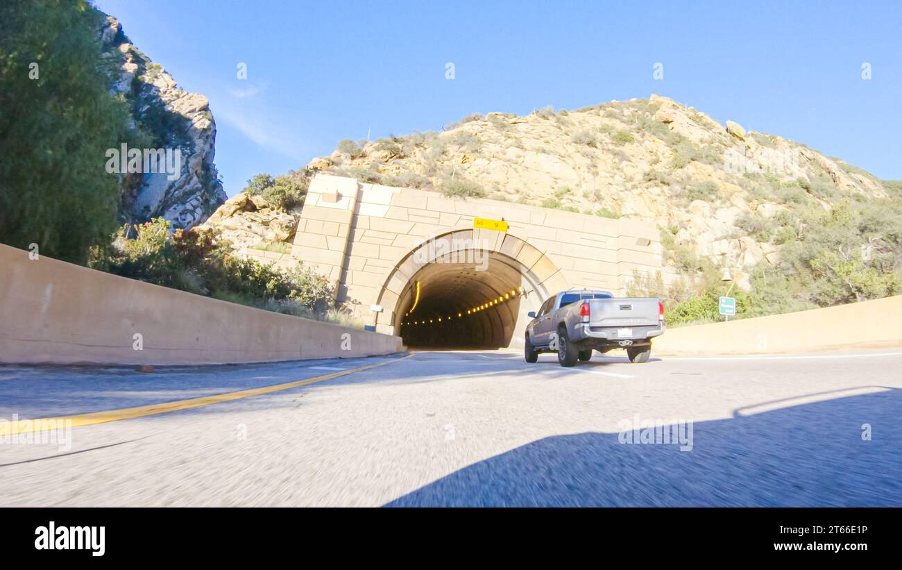 Scenic Day Drive on HWY 101, El Capitan Beach Stock Photo - Alamy
