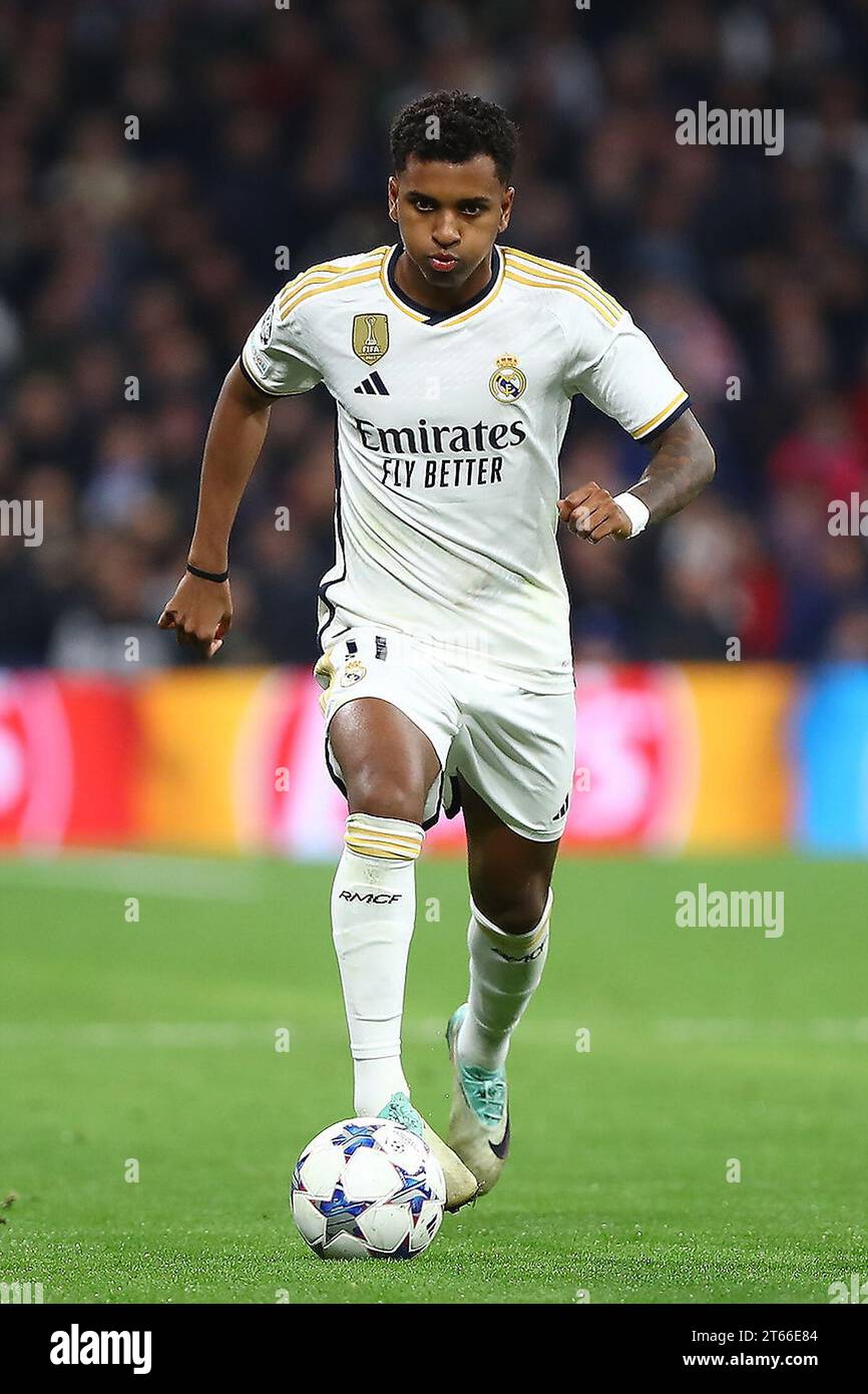 Madrid, Spain. 09th Nov, 2023. Real Madrid´s Rodrygo in action during ...