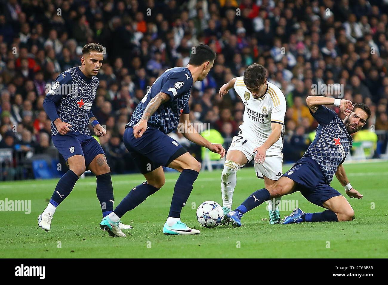 Madrid, Spain. 09th Nov, 2023. Real Madrid´s Brahim in action during ...