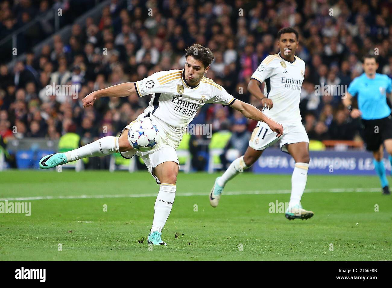 Madrid, Spain. 09th Nov, 2023. Real Madrid´s Brahim in action during ...