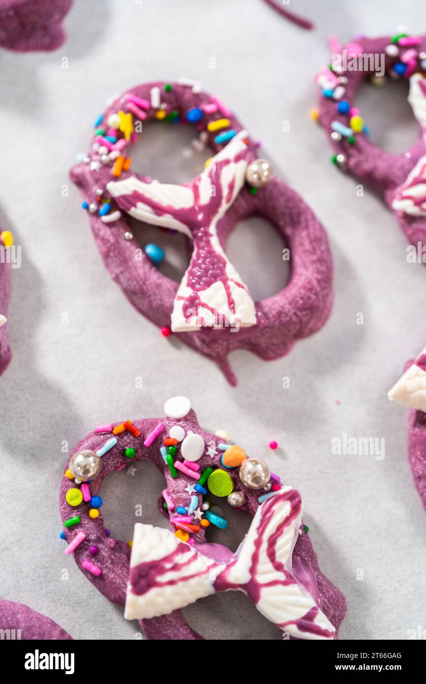 Mermaid pretzel twists Stock Photo - Alamy