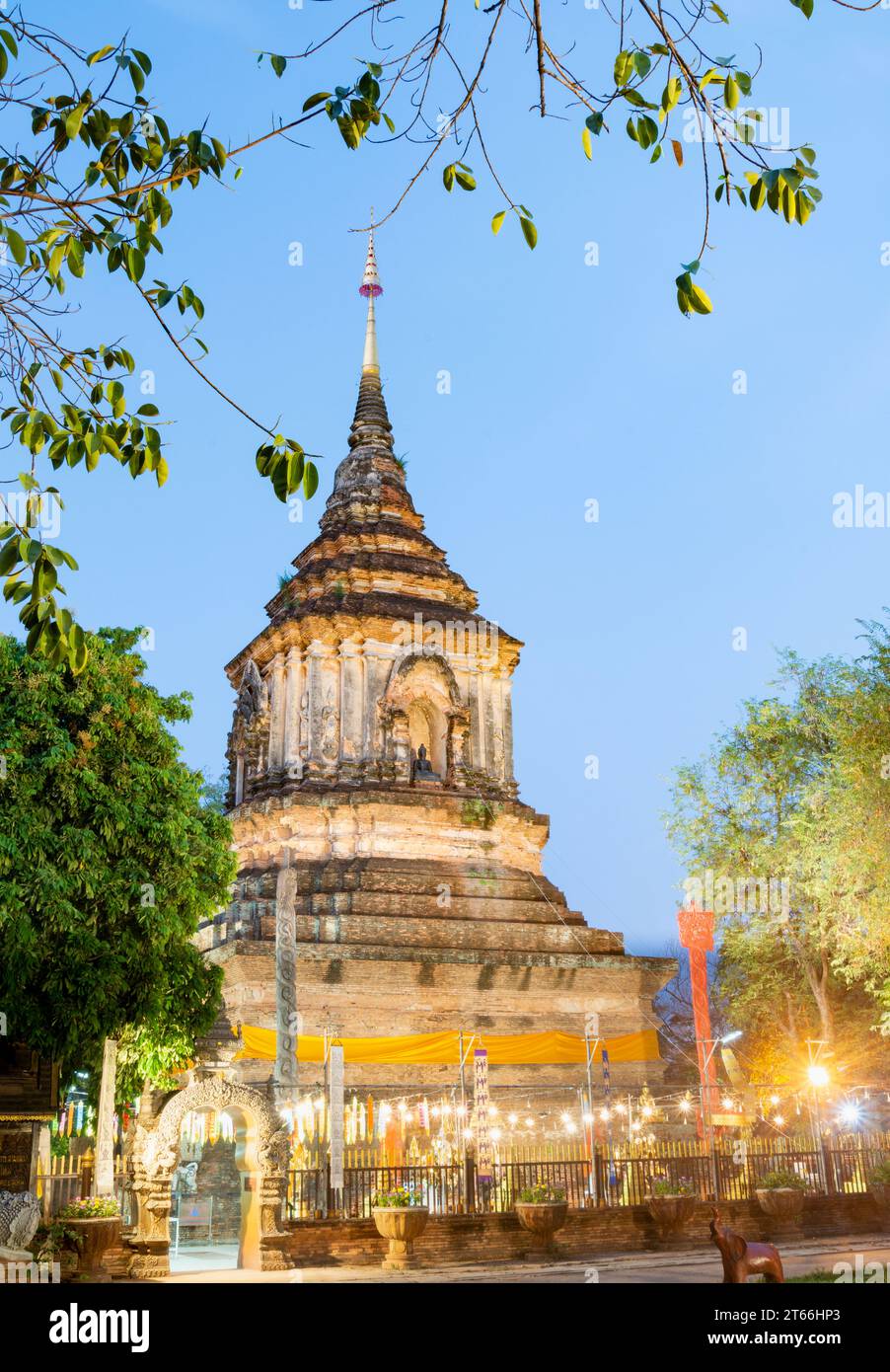 At the rear of the teak wood temple,housing royal ashes of several ...